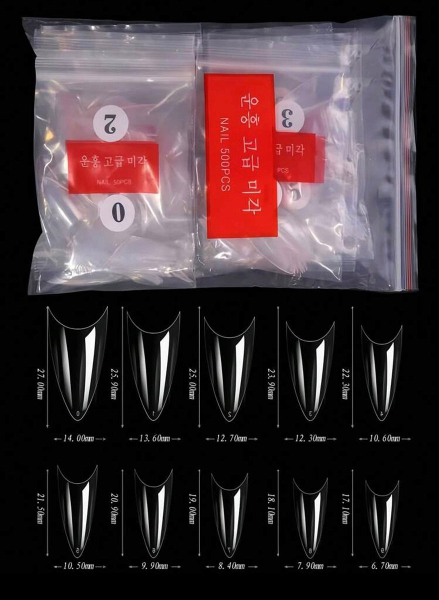 Almond Tips (500pcs) – The Nail Vault